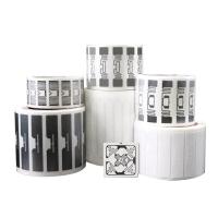 China UHF 860-960 MHz RFID Security Soft Label Silver Roll Customizable Chip Size for sale