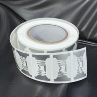 China UHF 860-960 MHz RFID Security Soft Label Silver Roll Customizable Chip Size for sale