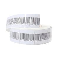 China EAS 8.2MHz RF Security Soft Label 40 X 40mm Coated Paper With Bar Code for sale