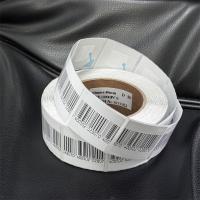 China EAS 8.2MHz RF Security Soft Label 40 X 40mm Coated Paper With Bar Code for sale