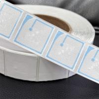 China Security RF Soft Label EAS 8.2MHz 30 X 30mm Coated Paper Without Bar Code for sale