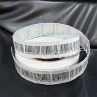 China EAS RF Security Soft Label 8.2MHz 30x30mm Coated Paper with Barcode for Retail Stores for sale