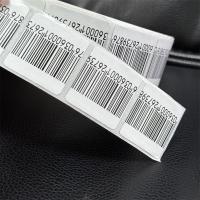 China EAS RF Security Soft Label 8.2MHz 30x30mm Coated Paper with Barcode for Retail Stores for sale