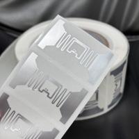 China 860-960MHz RFID Soft Security Tag 53 X 33mm Silver Roll Customizable Chip Code for sale