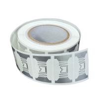 China 860-960MHz RFID Soft Security Tag 53 X 33mm Silver Roll Customizable Chip Code for sale