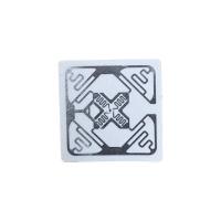 China RFID Soft Security Tags 50x50mm Square Silver Roll Customizable Chip Code UHF 860-960MHz for sale