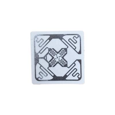 China RFID Soft Security Tags 50x50mm Square Silver Roll Customizable Chip Code UHF 860-960MHz for sale