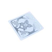 China RFID Soft Security Tags 50x50mm Square Silver Roll Customizable Chip Code UHF 860-960MHz for sale