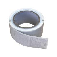 China RFID Soft Security Tags 50x50mm Square Silver Roll Customizable Chip Code UHF 860-960MHz for sale