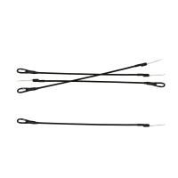 China 17cm Black Plastic Housing Wire Rope with 1 Ring and 1 Pin EAS Tag for Retail Security for sale
