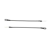 China 17cm Black Plastic Housing Wire Rope with 1 Ring and 1 Pin EAS Tag for Retail Security for sale