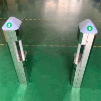 China Stainless Steel Automatic Swing Turnstile with Infrared Sensor AC110-240V for Supermarket Entrance Control for sale