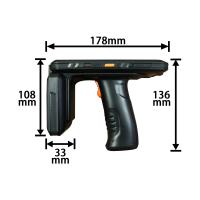 China Black Handheld RFID PDA Reader UHF 860-960MHz 20m Range for Inventory Management for sale