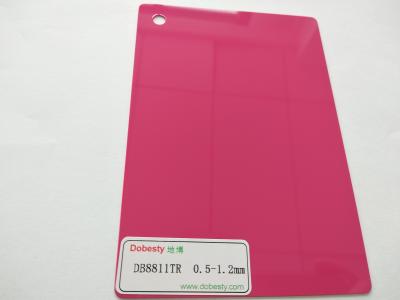 China Peach Color Thin Helmet Polycarbonate Sheet for sale