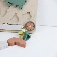 China World Map Continents And Ocean Silicone Puzzle Baby Gift Montessori Educational for sale
