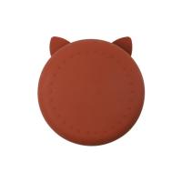 China Food Grade Silicone Baby Cat Divided Plate Feeding Bowl Cartoon Fox Dishes Suction for sale
