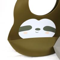 China Newborn Baby Cute Silicone Bibs With Crumb Catcher Eco Friendly Material for sale