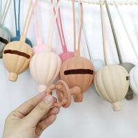 China Hot Air Balloon Silicone Pacifier Case , Eco Friendly Dummy Holder Case OEM for sale