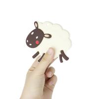 China Colorful Baby Personalized Silicone Teether With Sheep Horse Dino Shape for sale