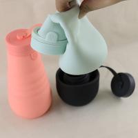 China OEM ODM Silicone Water Bottle Soft Foldable 500Ml For Running for sale
