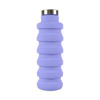 China OEM ODM Silicone Water Bottle Soft Foldable 500Ml For Running for sale