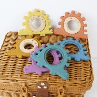 China Multi Color Silicone Children Wooden Toys Wristband For Infant for sale