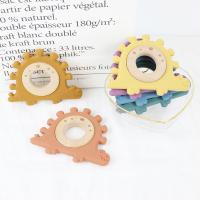 China Multi Color Silicone Children Wooden Toys Wristband For Infant for sale