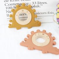 China Multi Color Silicone Children Wooden Toys Wristband For Infant for sale