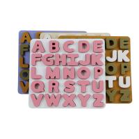 China Letters Alphabet Puzzles For Preschool Food Grade BPA Free Silicone Material for sale