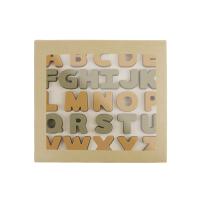 China Food Grade Kids Silicone Puzzle With Letters Alphabet Shape for sale