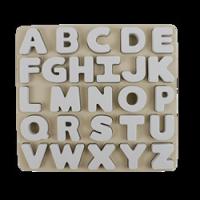 China Food Grade Kids Silicone Puzzle With Letters Alphabet Shape for sale