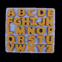 China Food Grade Kids Silicone Puzzle With Letters Alphabet Shape for sale