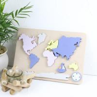 China Silicone World Map Personalized Baby Puzzle For Toddlers Montessori Educational for sale