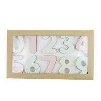 China Educational Training Silicone Puzzle , Arabia Number Shape Toddler Jigsaw Puzzle for sale