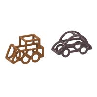 China Car Shape Baby Silicone Toys Multi Color Food Grade Nontoxic Material for sale