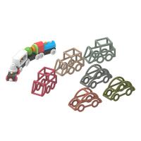 China Car Shape Baby Silicone Toys Multi Color Food Grade Nontoxic Material for sale