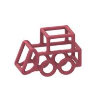 China Car Shape Baby Silicone Toys Multi Color Food Grade Nontoxic Material for sale