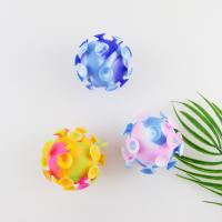 China Multi Colored Baby Silicone Toys Suction Cup Ball For Children Party for sale
