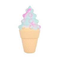 China 3D Colorful Silicone Ice Cream Teether For Baby Stress Relief Psychology for sale