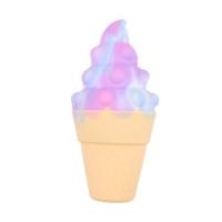 China 3D Colorful Silicone Ice Cream Teether For Baby Stress Relief Psychology for sale