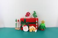 China OEM Food Grade Baby Silicone Toys Eco Friendly For Christmas Tree Stacking for sale