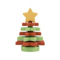 China Christmas Silicone Star Stacker BPA Free Eco Friendly For Child Education for sale