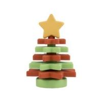 China Christmas Silicone Star Stacker BPA Free Eco Friendly For Child Education for sale