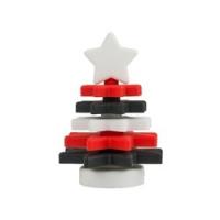 China Christmas Silicone Star Stacker BPA Free Eco Friendly For Child Education for sale