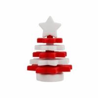 China Christmas Silicone Star Stacker BPA Free Eco Friendly For Child Education for sale