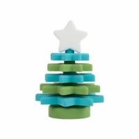 China Christmas Silicone Star Stacker BPA Free Eco Friendly For Child Education for sale