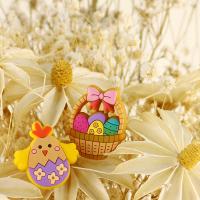 China Food Grade Focal Beads Silicone Chicken Eggs Bunny Shape For Pen Making for sale