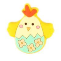 China Food Grade Focal Beads Silicone Chicken Eggs Bunny Shape For Pen Making for sale
