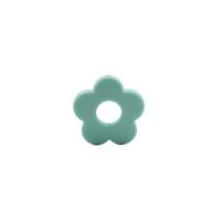 China Flower Holes Silicone Teething Bead 4.5cm For DIY Pacifier Clip Chew Necklace for sale