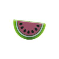 China Red Watermelon Shaped Silicone Beads Soft For Baby Teething for sale